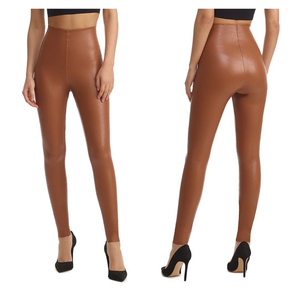 Commando | Pants & Jumpsuits | Commando Pants Womens Small Faux Leather Legging Chocolate Cognac ...